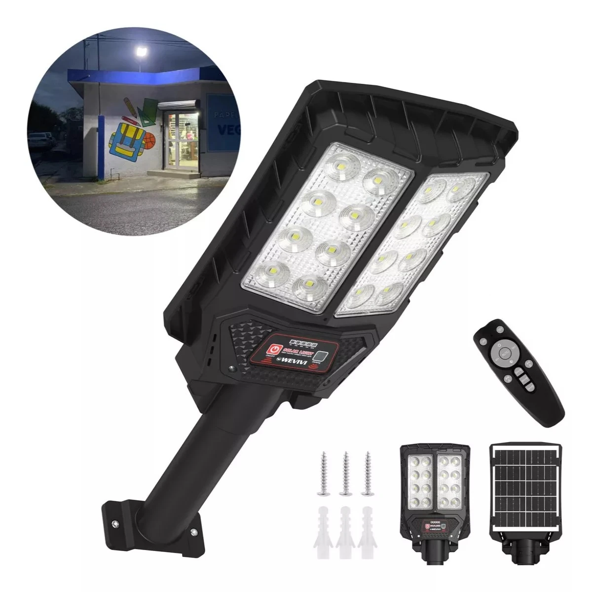 Lámparas Solares Led Exterior Jardín Luz Iluminación Wevivi - Wevivi ...